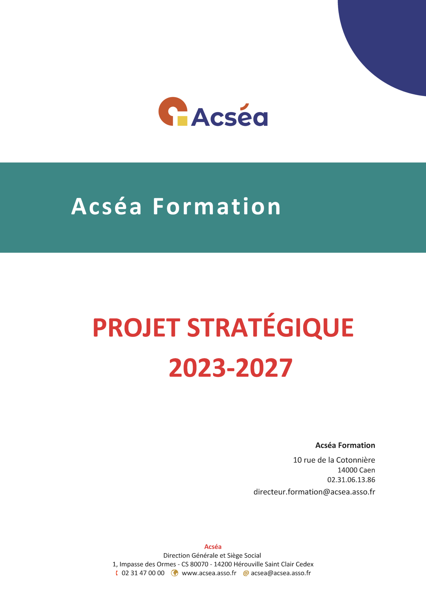 Acséa Formation - Projet - Acséa